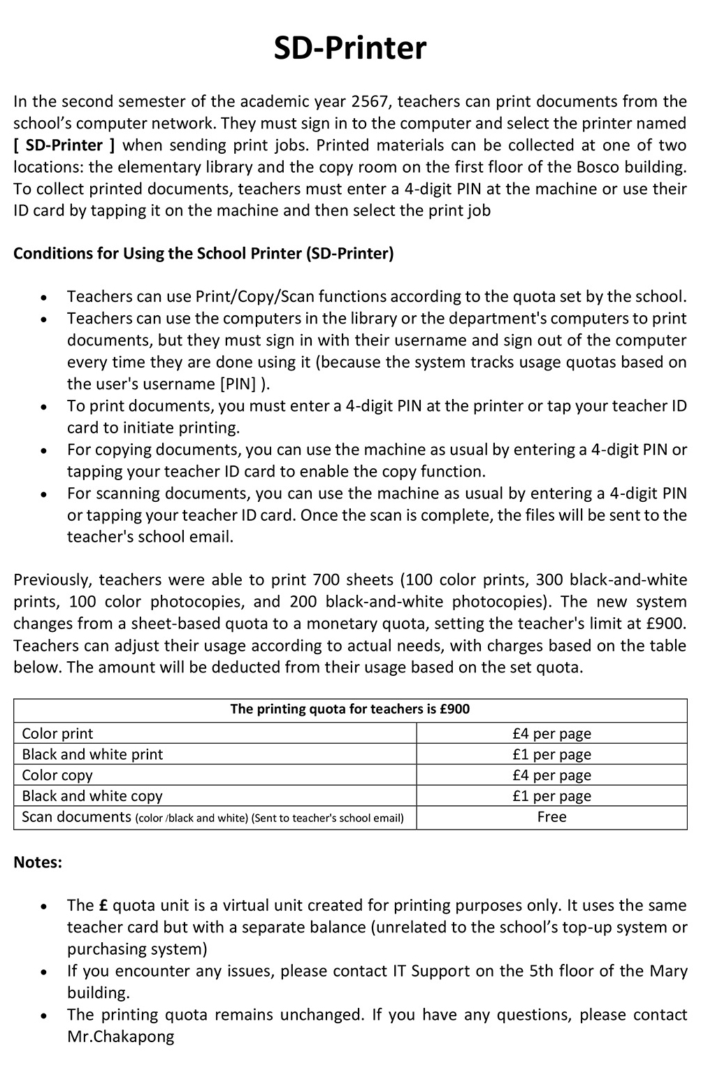 SD-Printer – Saint Dominic School